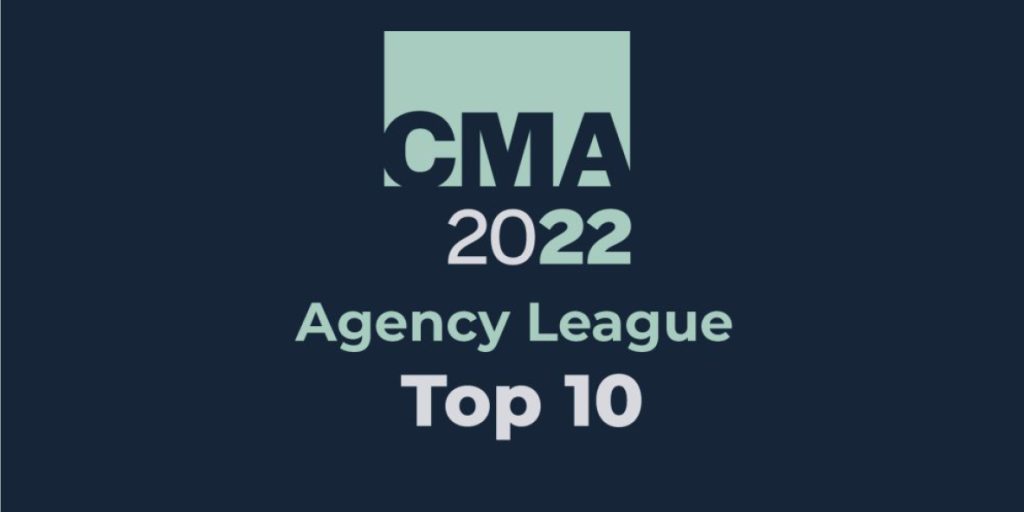 The Think Tank climbs into top 4 of the CMA Agency League - The Think Tank